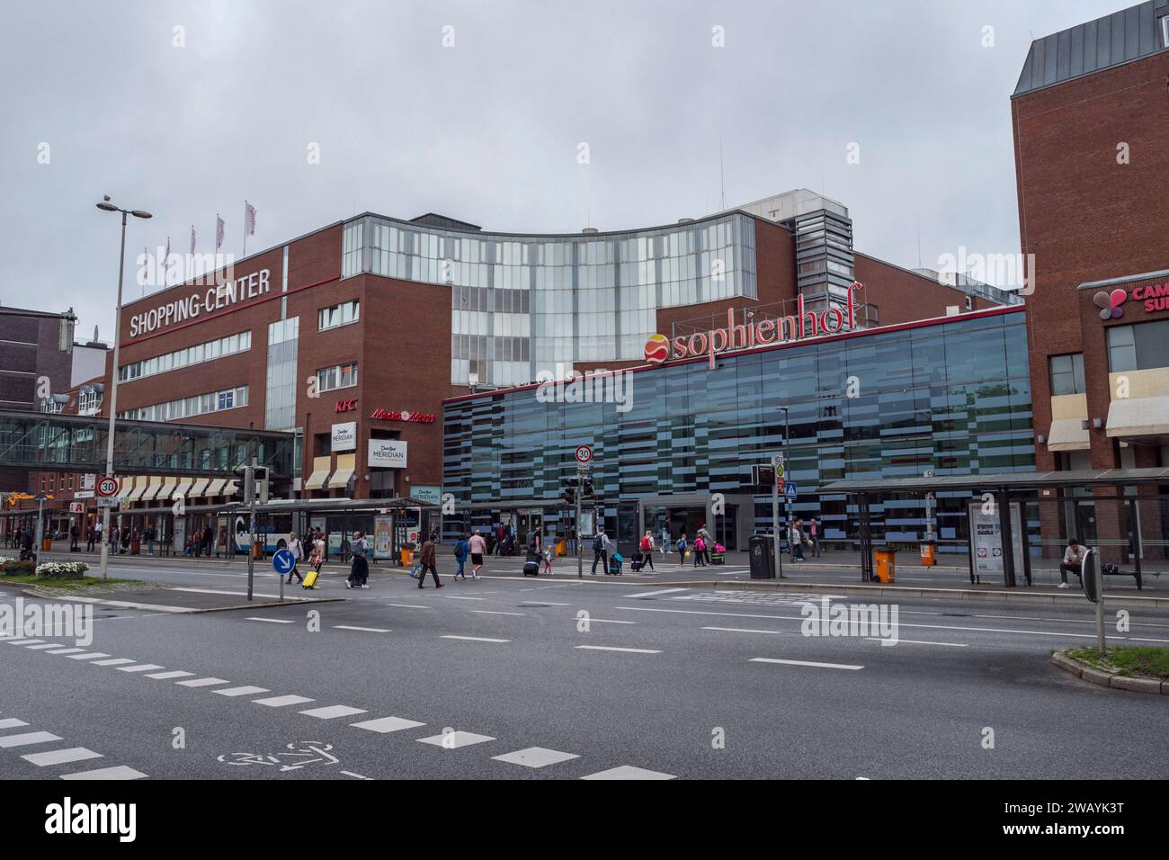 The Sophienhof shopping centre in Kiel, Schleswig-Holstein, Germany ...