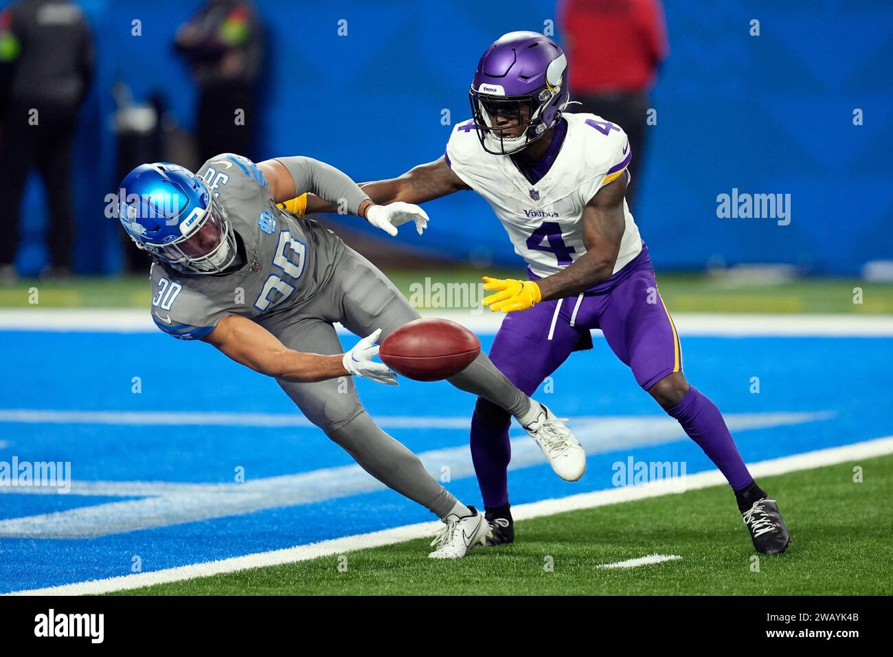 Detroit Lions cornerback Khalil Dorsey downs a punt as Minnesota ...