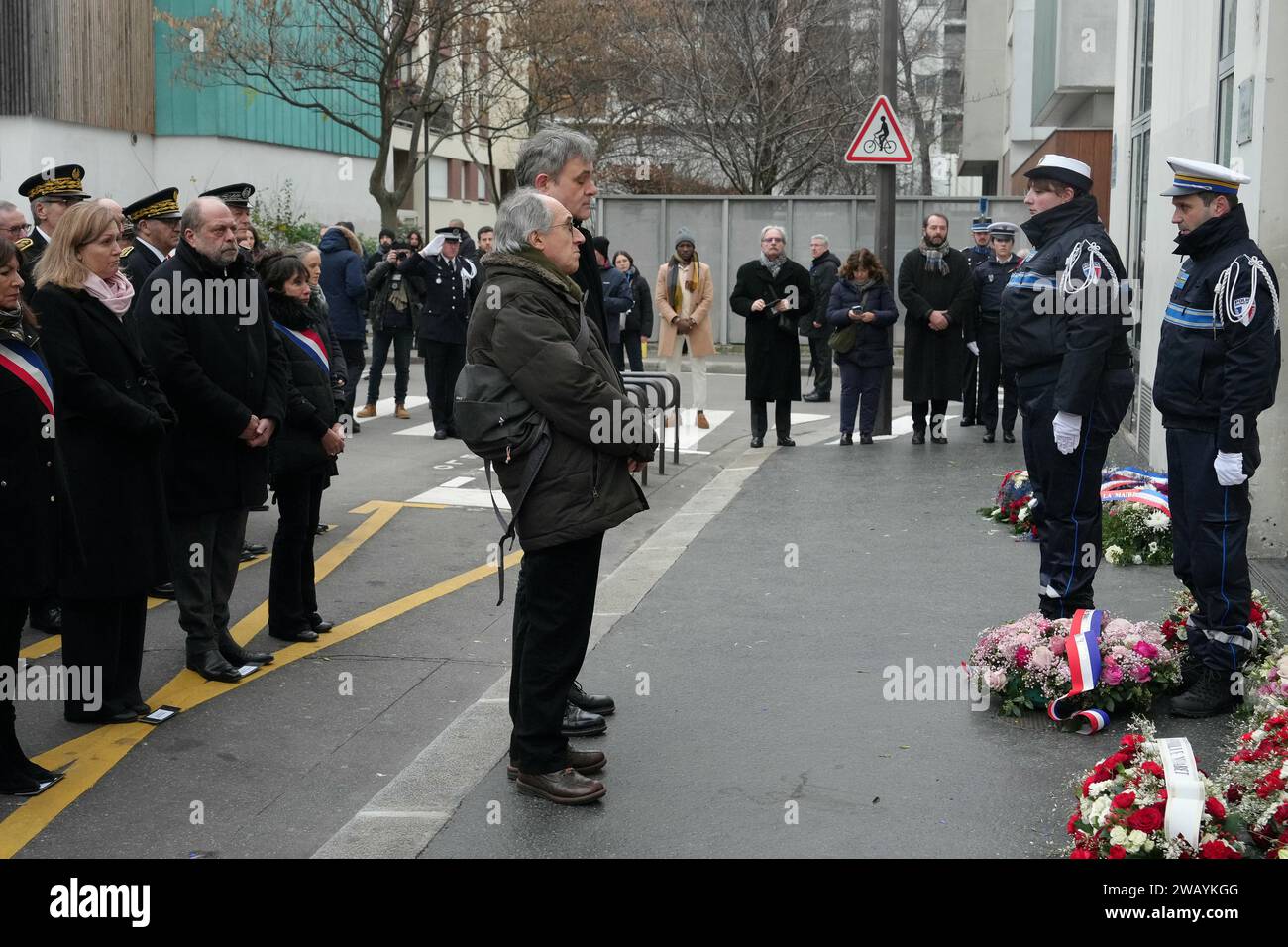 Paris, France. 07th Jan, 2024. Charlie Hebdo publication director ...