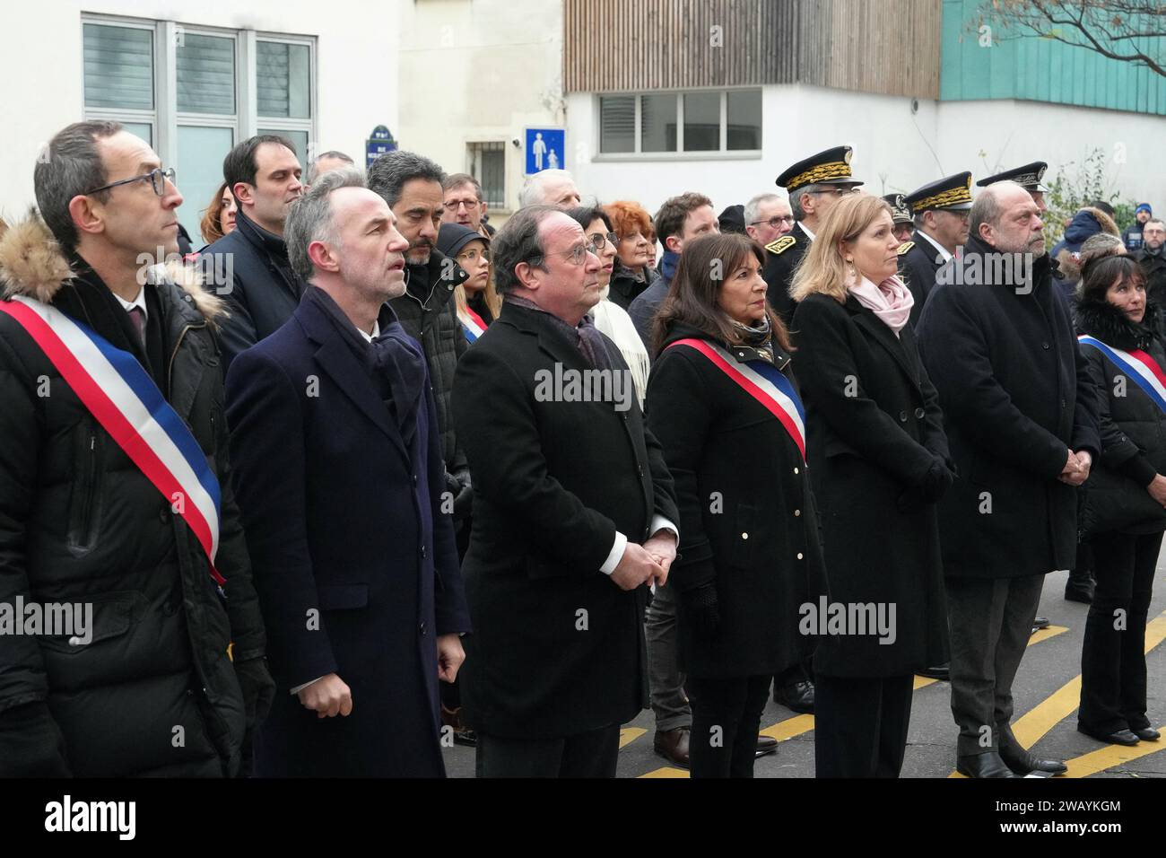 Paris, France. 07th Jan, 2024. (From 2nd L) Former French president ...
