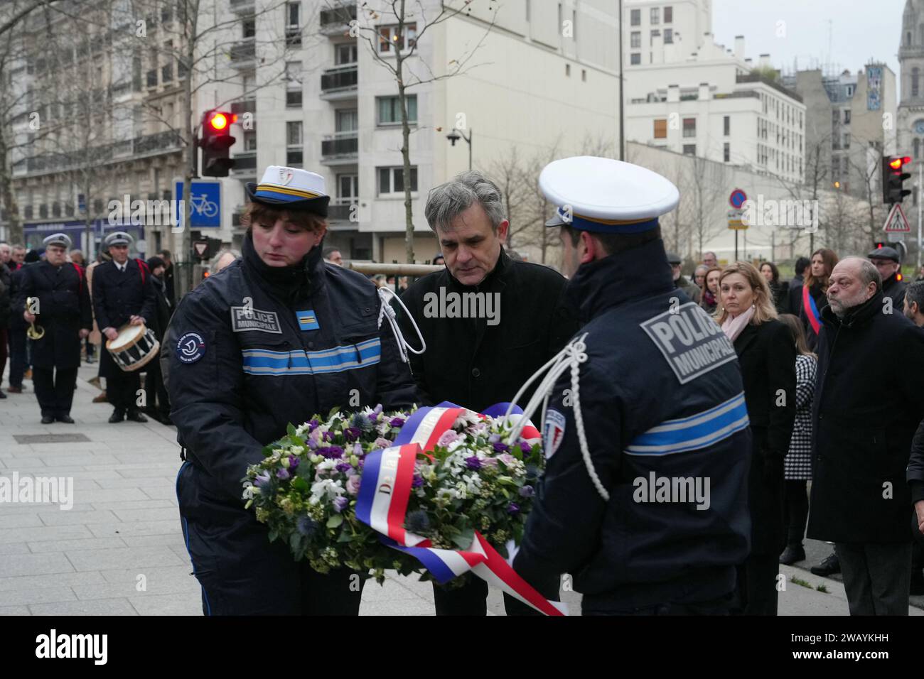 Paris, France. 07th Jan, 2024. Charlie Hebdo publication director ...