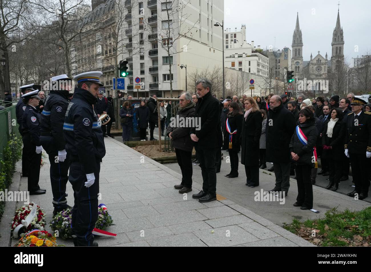 Paris, France. 07th Jan, 2024. Charlie Hebdo publication director ...