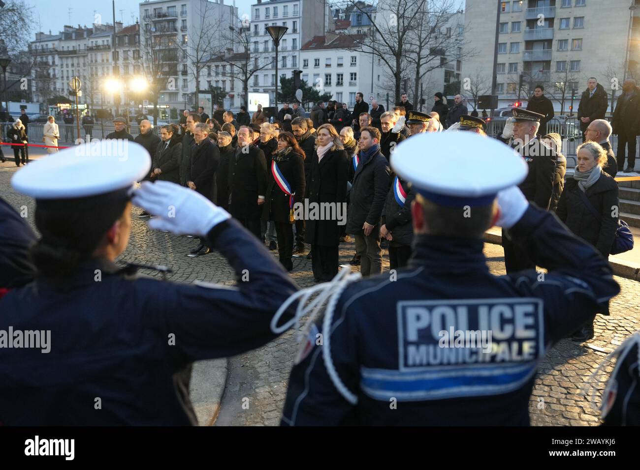 Paris, France. 07th Jan, 2024. Paris, France. 07th Jan, 2024. Police ...