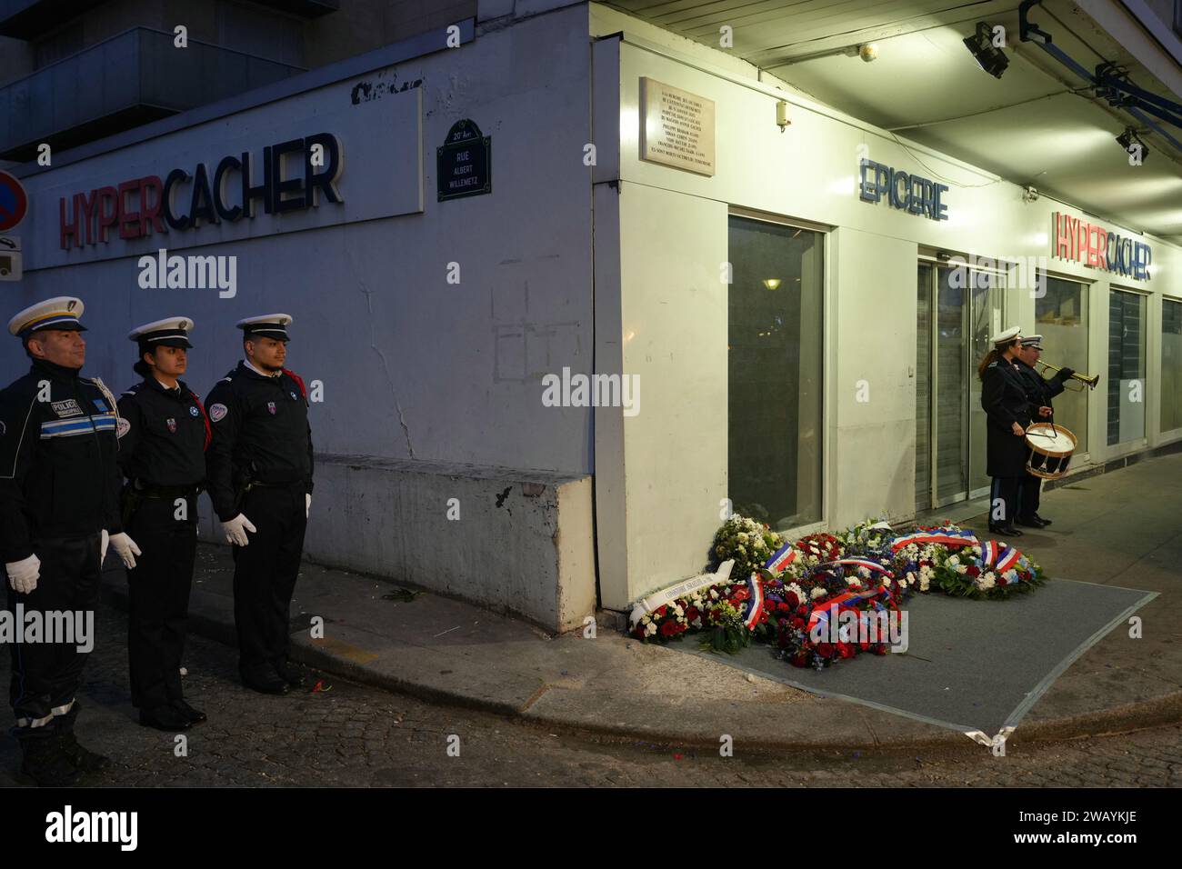 Paris, France. 07th Jan, 2024. Paris, France. 07th Jan, 2024. Police ...