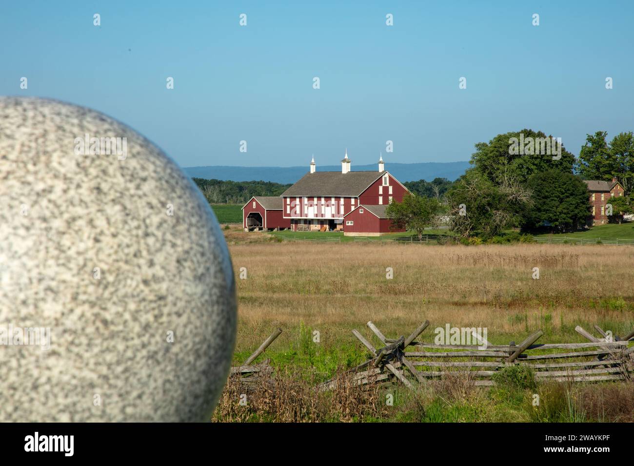 Colors Farm Gettysburg Battlefield Stock Photo - Alamy