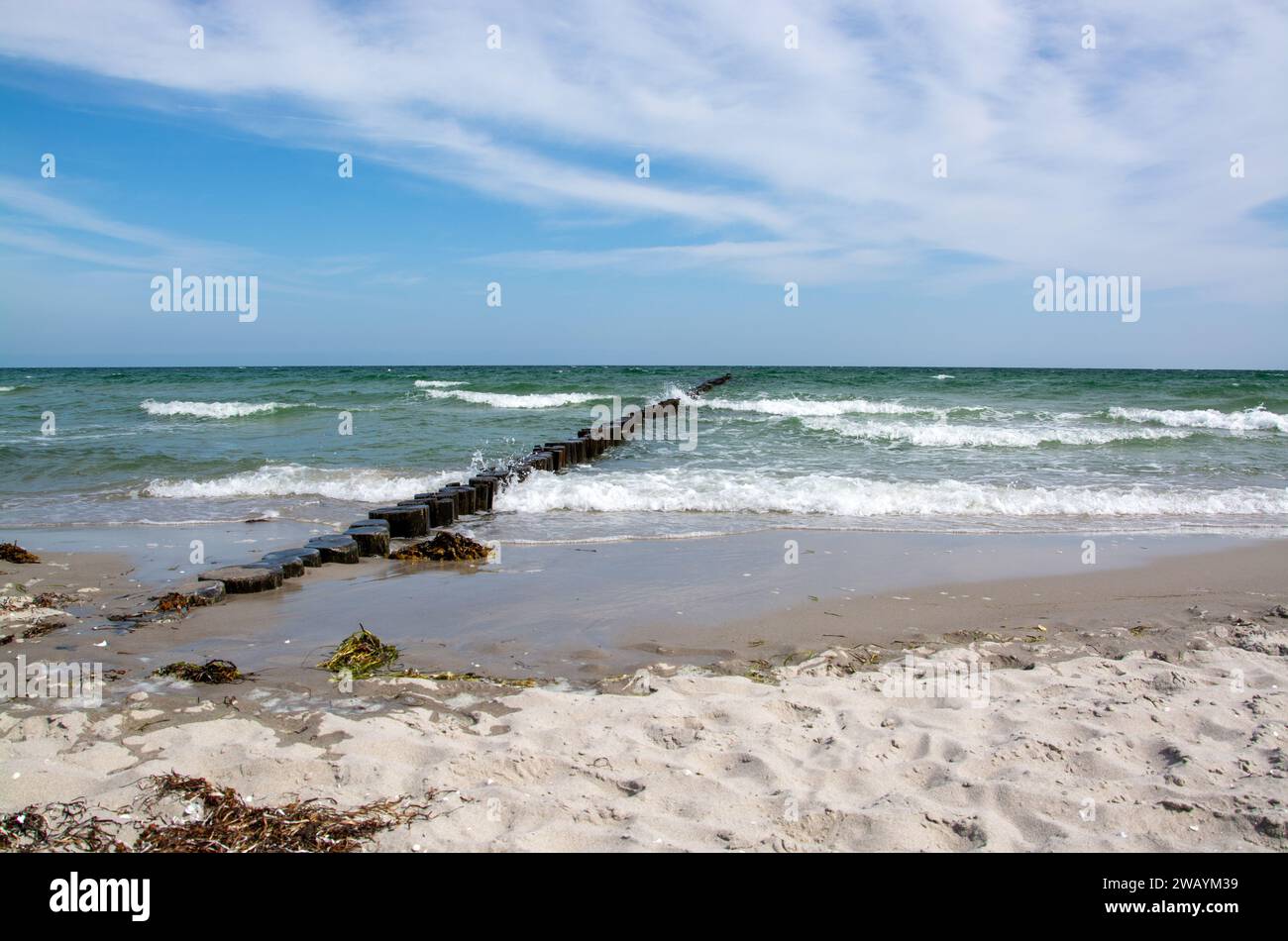 A groyne is a dam built in front of the sea, usually at right angles to ...