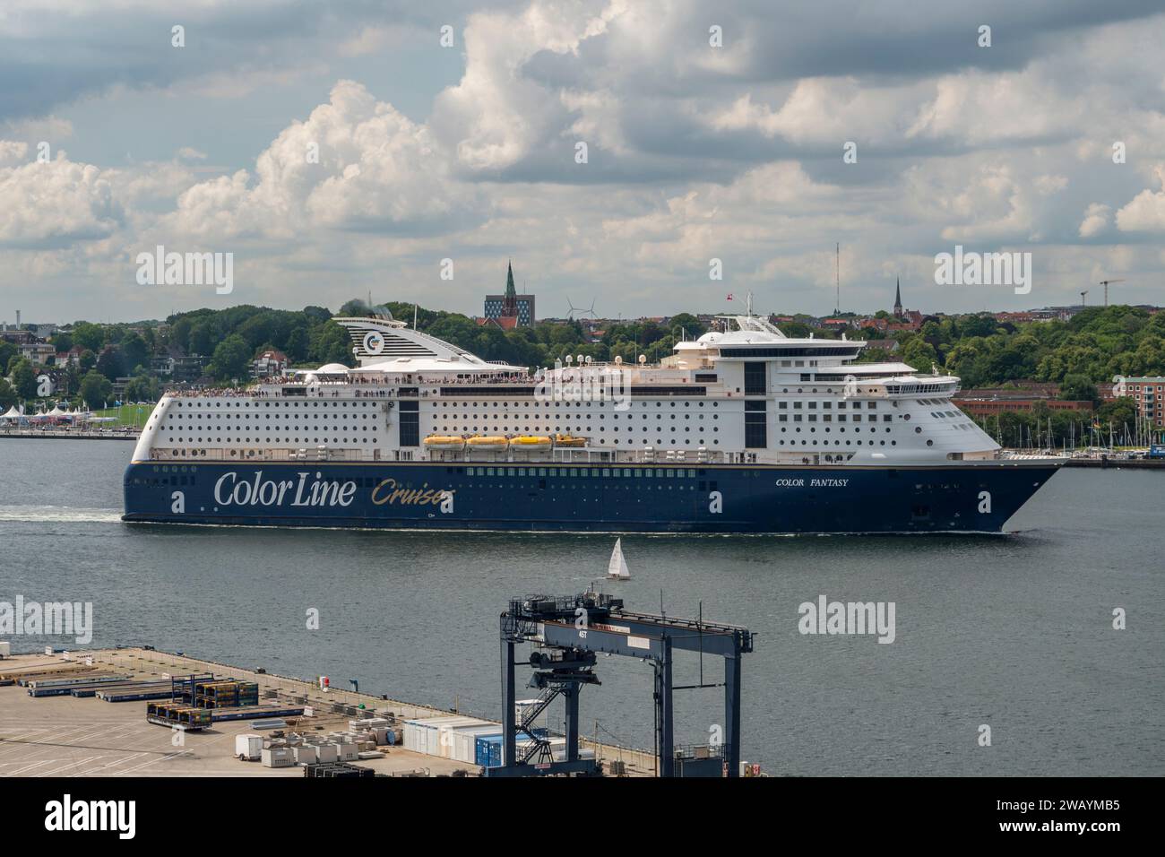 The Color Fantasy cruise ship (Color Line Crusies) departing the ...