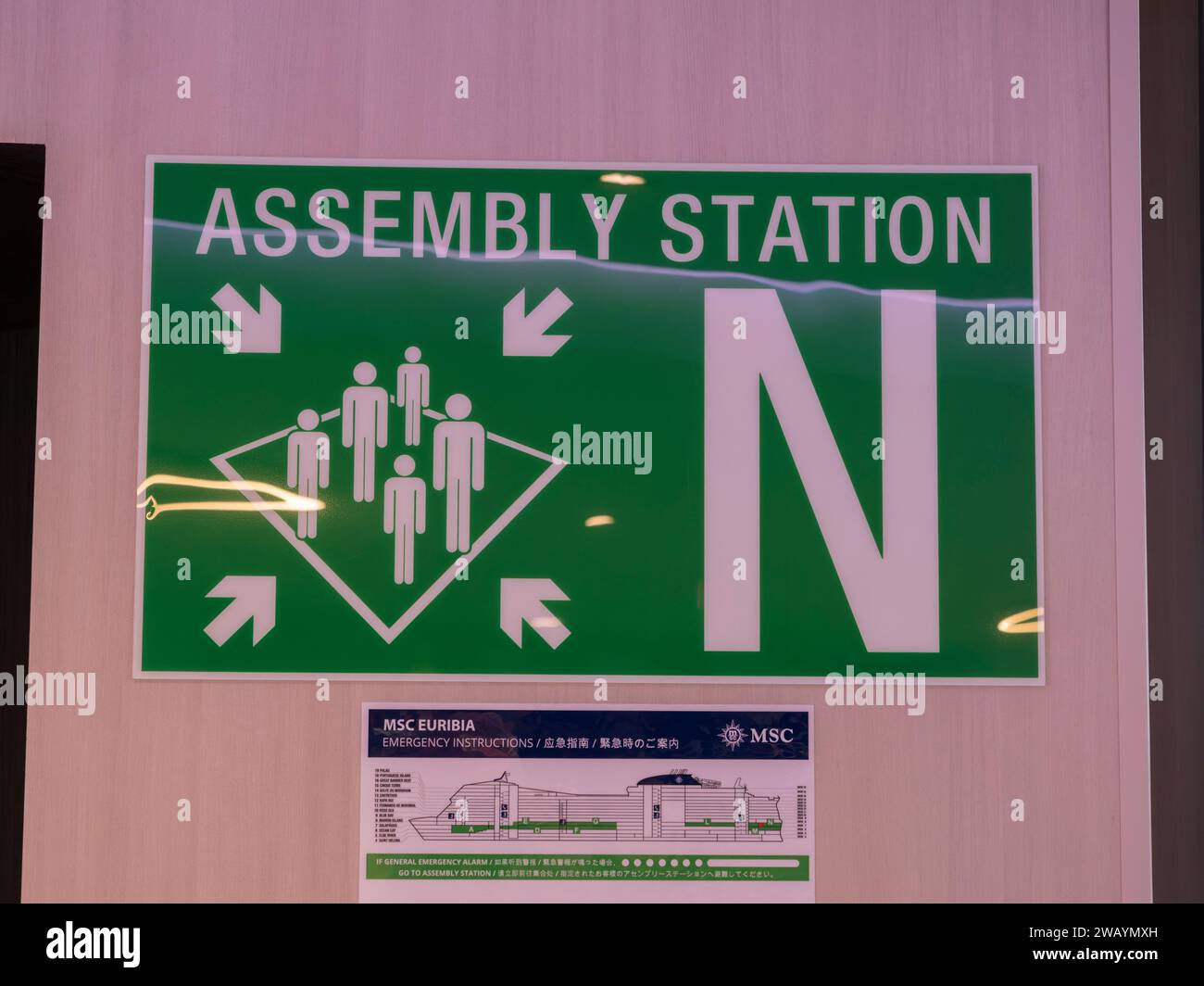 Emergency assembly point sign hi-res stock photography and images - Alamy