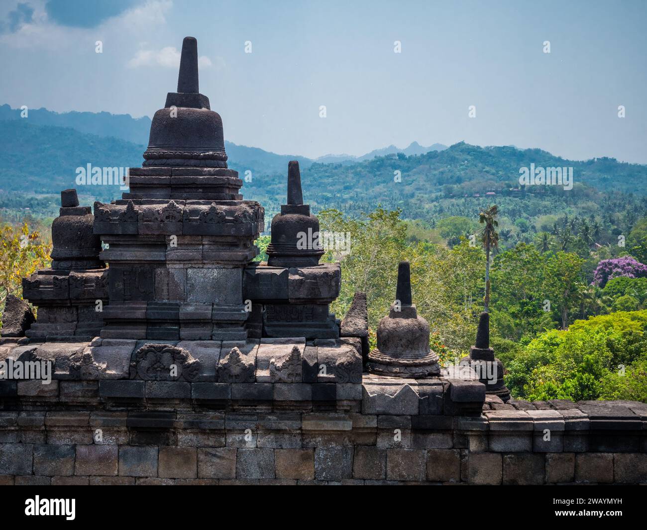 Borobudur Buddhist temple, Java, Indonesia Stock Photo - Alamy