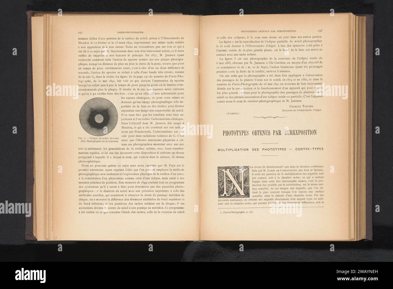 Solar eclipse, Anonymous, 1883 photomechanical print paper total solar ...