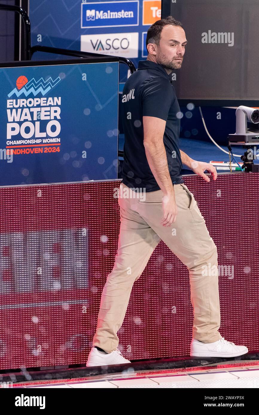 Eindhoven, Netherlands. 07th Jan, 2024. EINDHOVEN, NETHERLANDS - JANUARY 7: Coach Evangelos ...