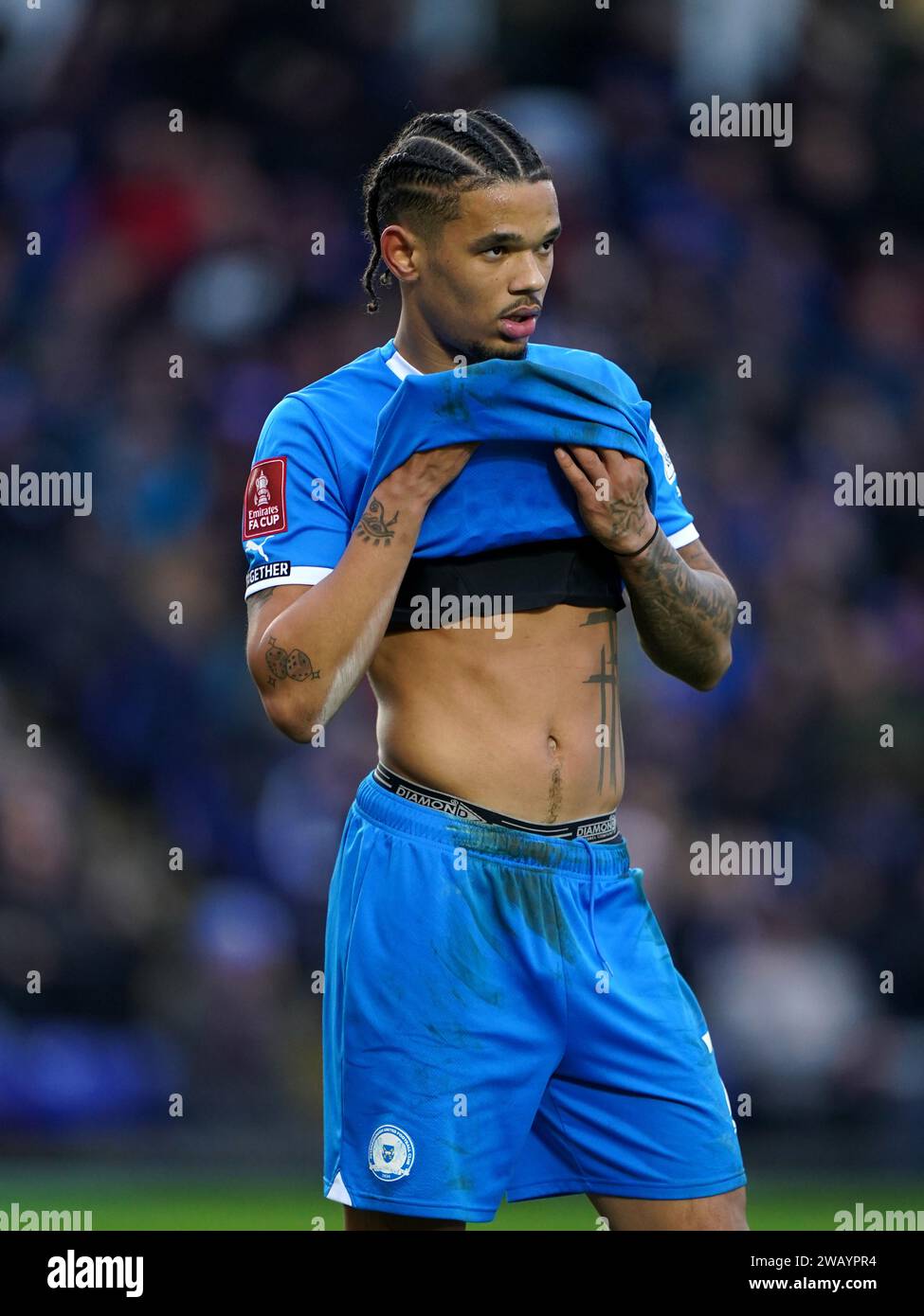 Peterborough United's Jadel Katongo during the Emirates FA Cup Third ...