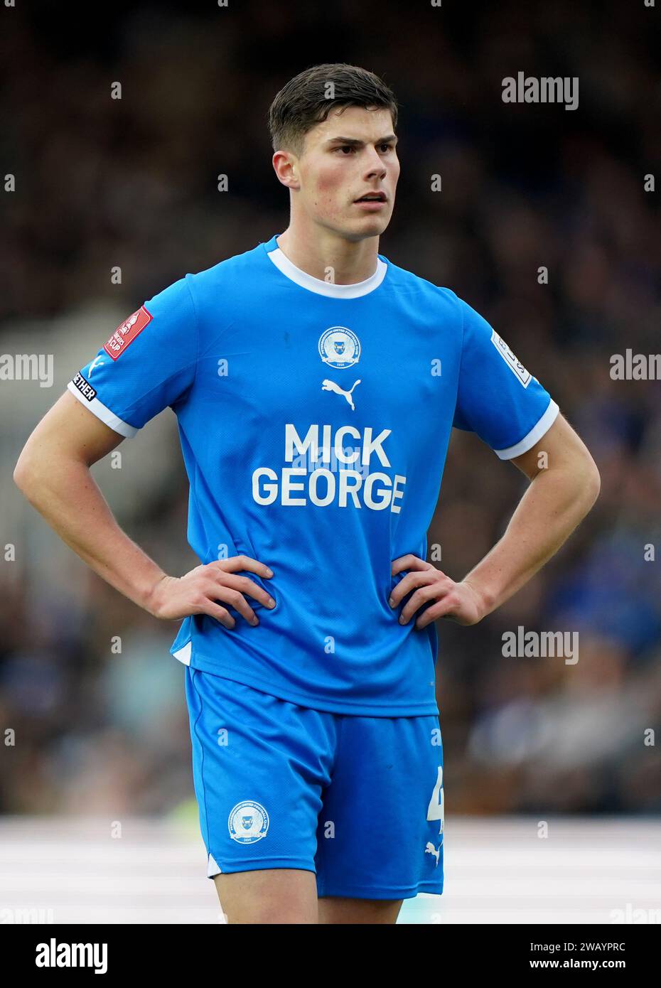 Peterborough United's Ronnie Edwards during the Emirates FA Cup Third ...