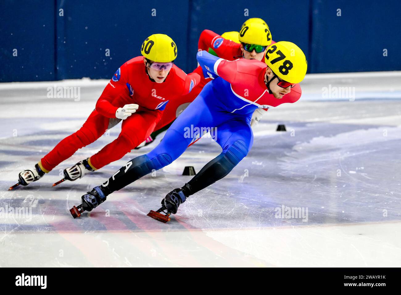 Nottingham, UK. 07th Jan, 2024. Niall Treacy of the Mohawks Ice Racing ...