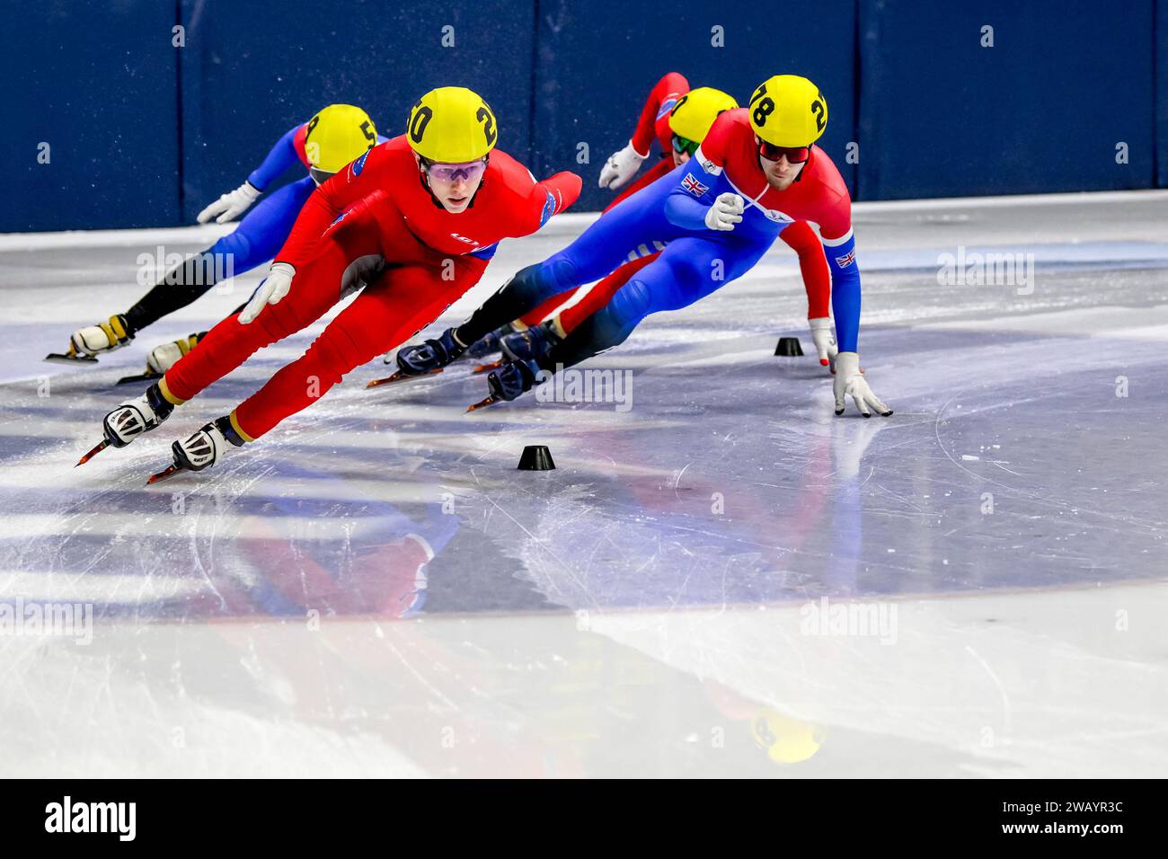 Nottingham, UK. 07th Jan, 2024. Niall Treacy of the Mohawks Ice Racing ...