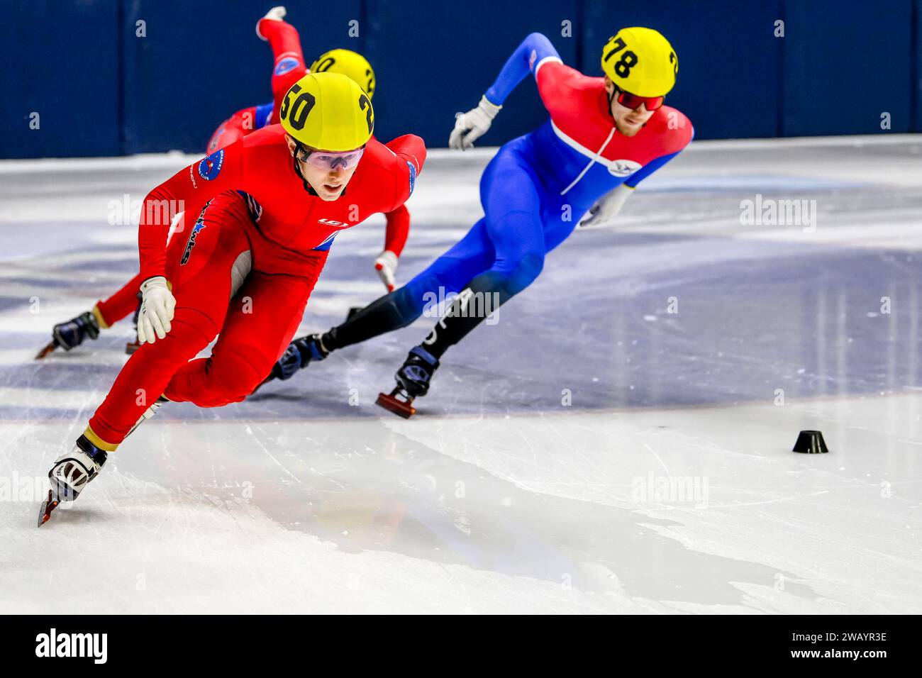 Nottingham, UK. 07th Jan, 2024. Niall Treacy of the Mohawks Ice Racing ...