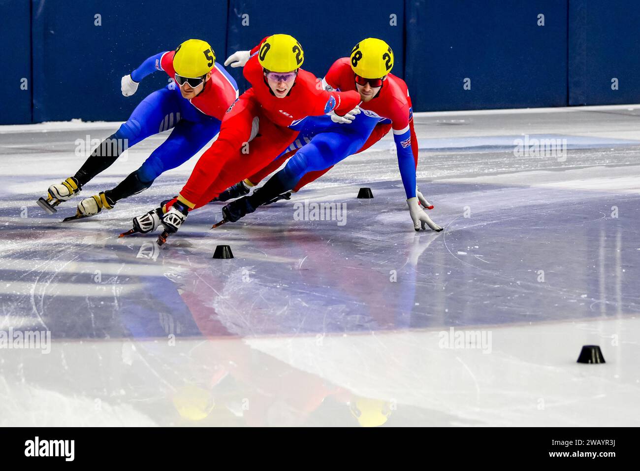 Nottingham, UK. 07th Jan, 2024. Niall Treacy of the Mohawks Ice Racing ...