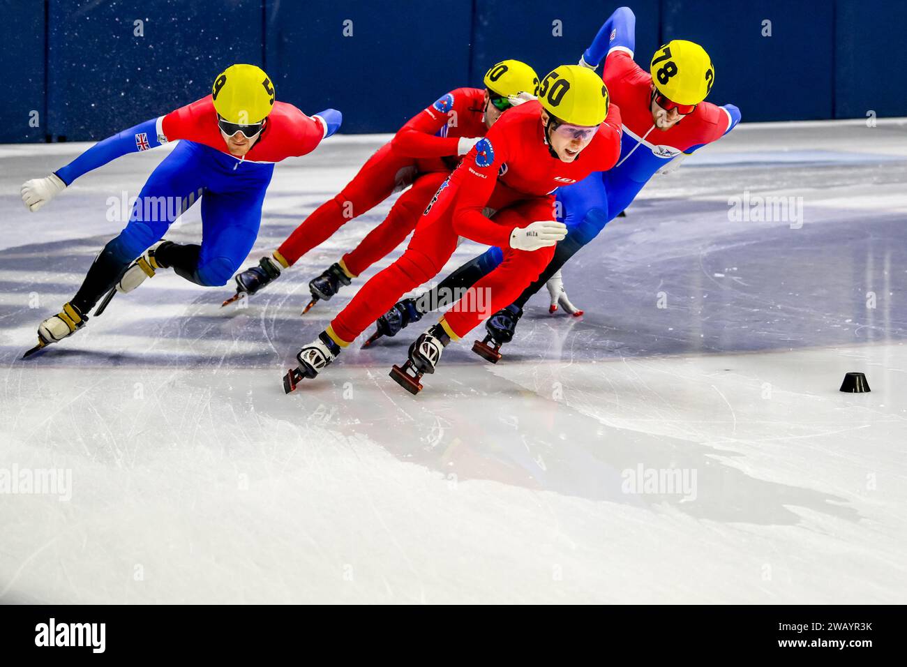 Nottingham, UK. 07th Jan, 2024. Niall Treacy of the Mohawks Ice Racing ...