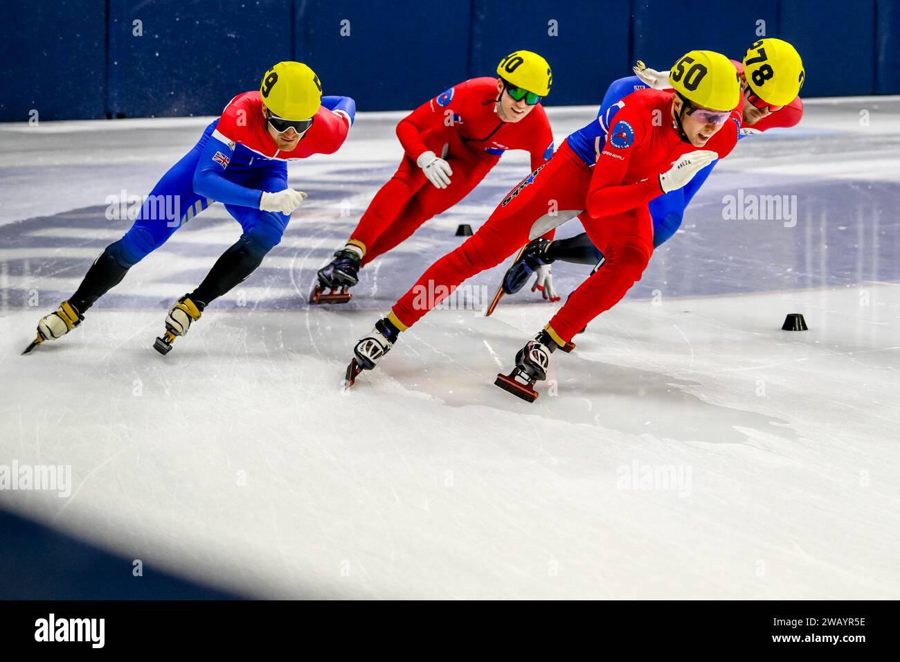 Nottingham, UK. 07th Jan, 2024. Niall Treacy of the Mohawks Ice Racing ...