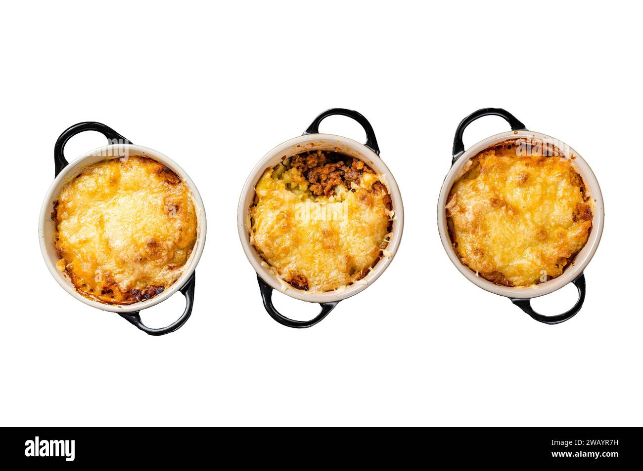 Homemade shepherd's pie with ground meat, mashed potato and cheddar ...