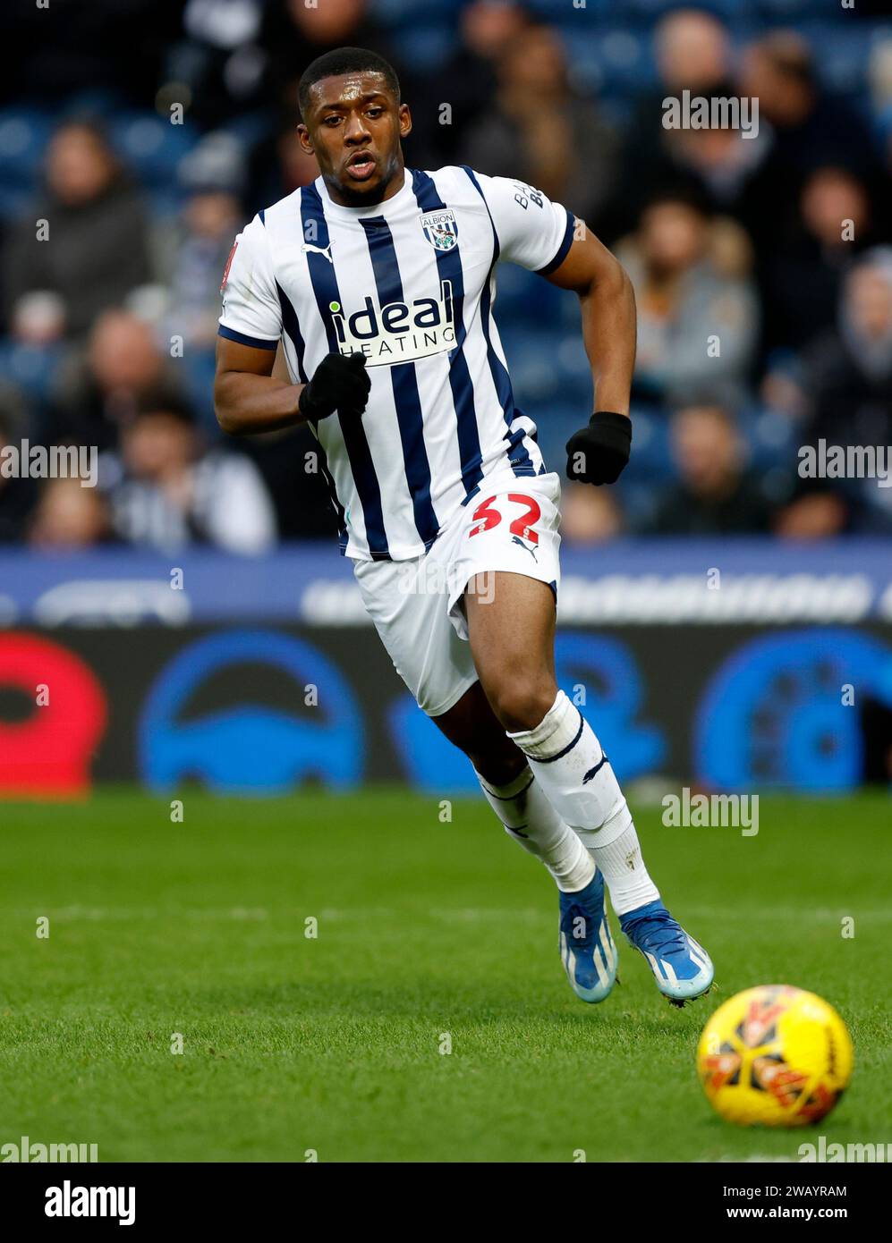 West Bromwich Albion's Jovan Malcolm during the Emirates FA Cup Third ...