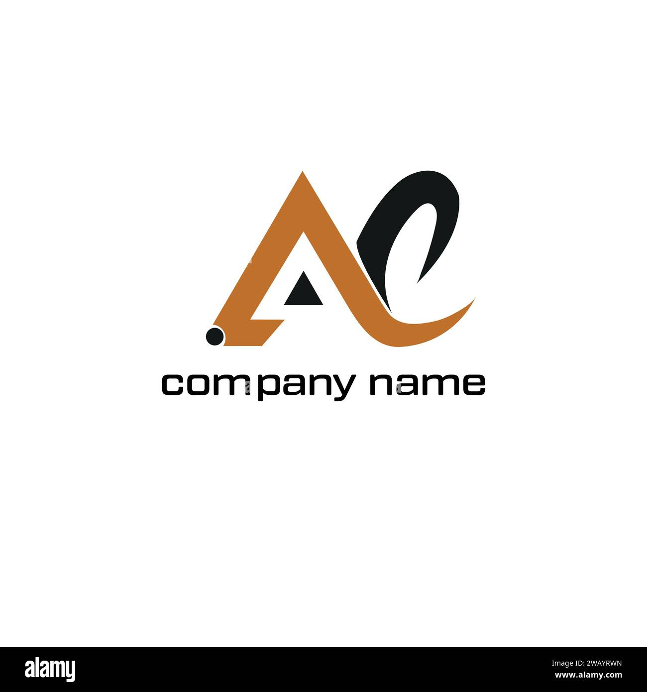 CREATIVE LETTER AC FOR LOGO COMPANY DESIGN Stock Vector Image & Art - Alamy