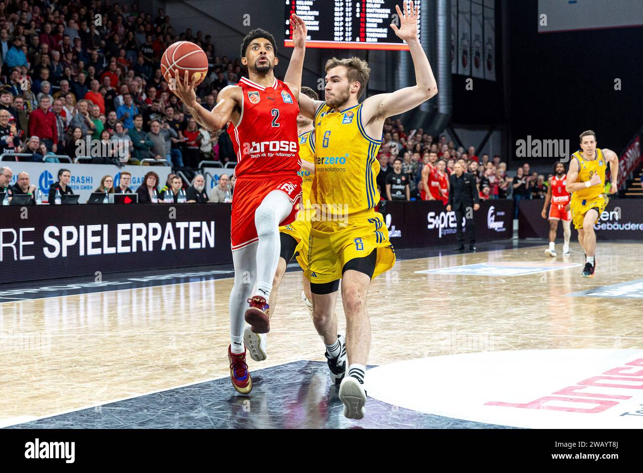 Bamberg, Deutschland. 07th Jan, 2024. Zach Copeland (Bamberg Baskets ...