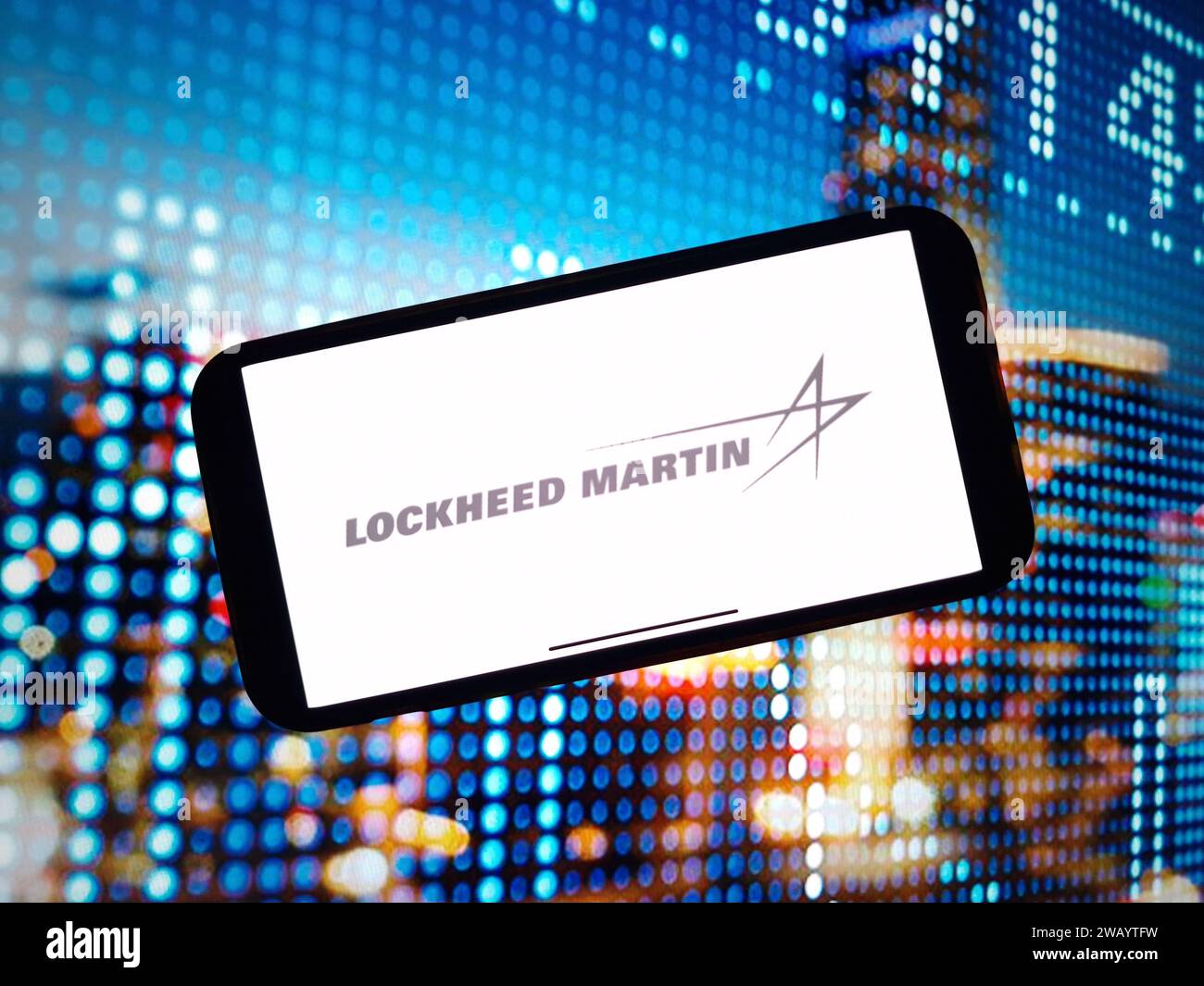 Konskie, Poland - January 07, 2024: Lockheed Martin company logo ...