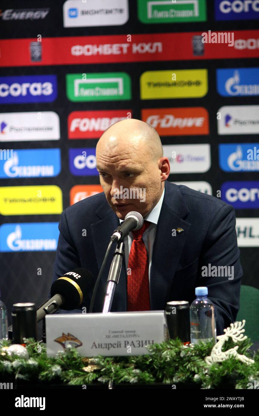 Saint Petersburg, Russia. 07th Jan, 2024. Andrei Razin, Head Coach of ...