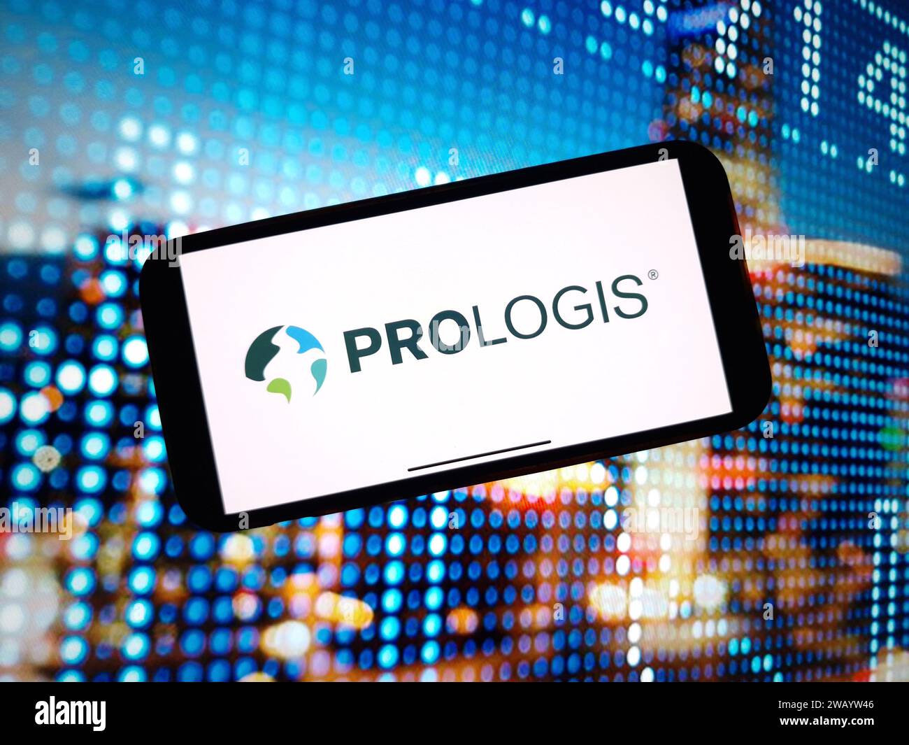 Konskie, Poland - January 07, 2024: Prologis company logo displayed on ...