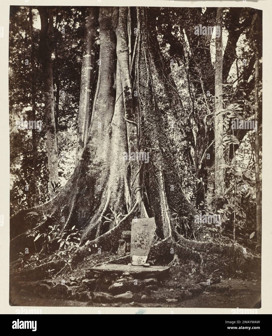 Sacraficial place with ancestor images, Kawali, Ciamis district West ...