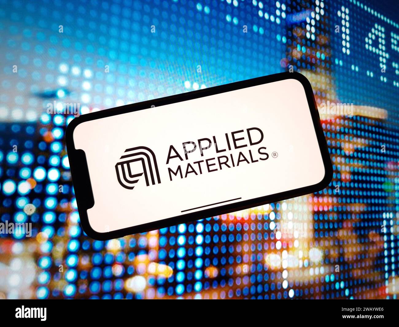Konskie, Poland - January 07, 2024: Applied Materials company logo ...