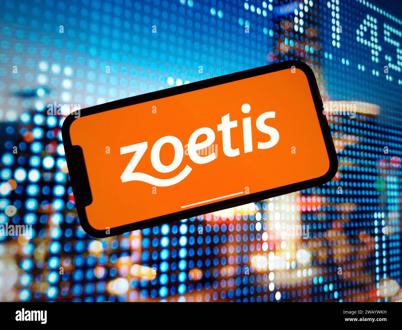 Konskie, Poland - January 07, 2024: Zoetis company logo displayed on ...