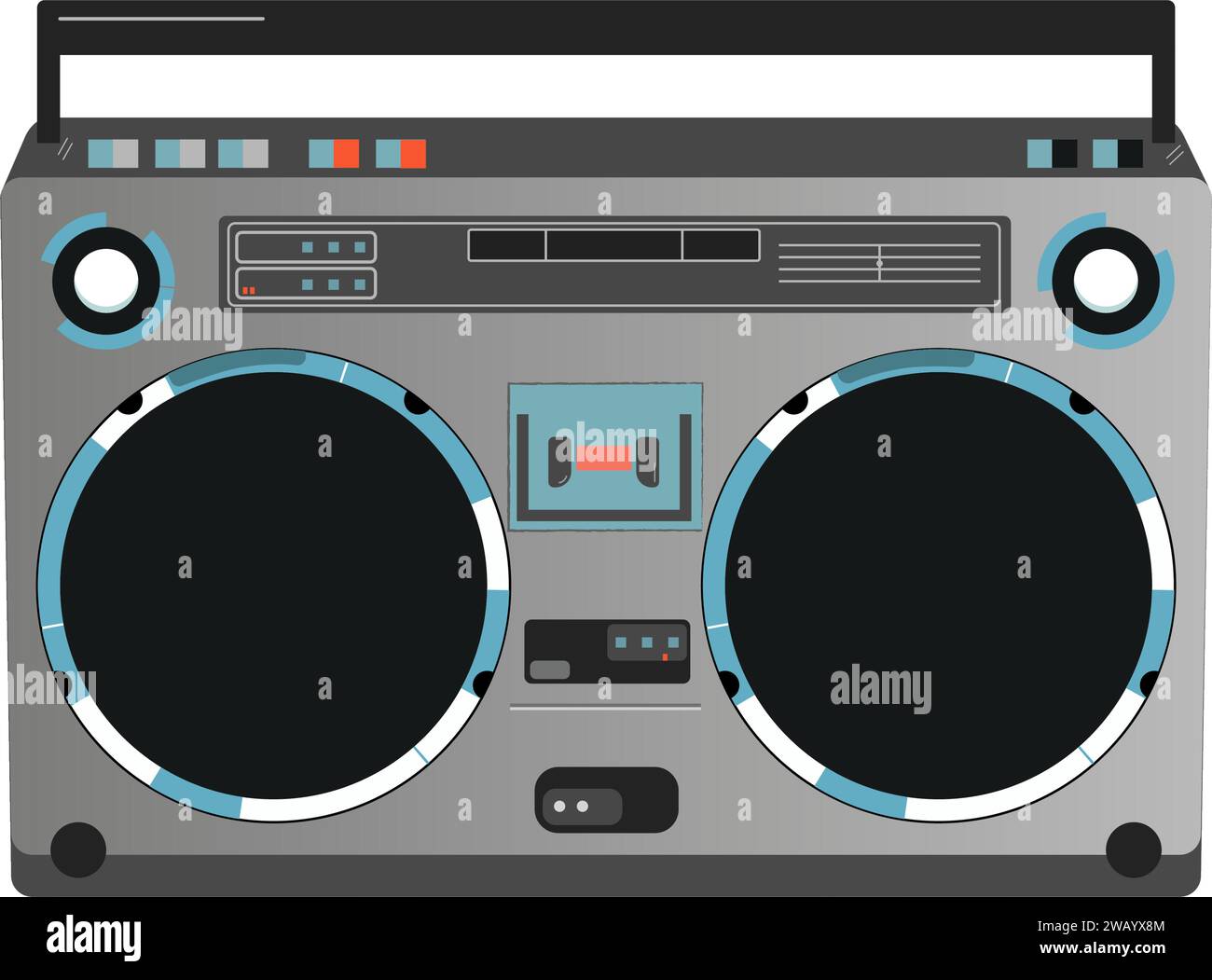 1980s boombox Cut Out Stock Images & Pictures - Alamy