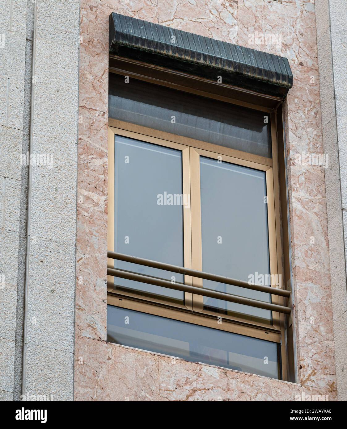 Palermo, Sicily, Italy, December 14, 2023 - Isolated window in a ...
