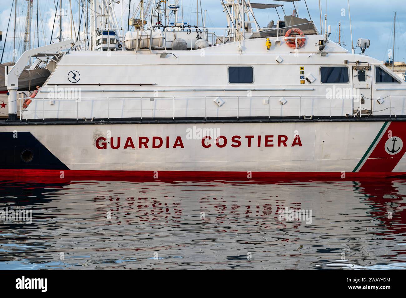Italian coast guard guardia costiera hi-res stock photography and ...