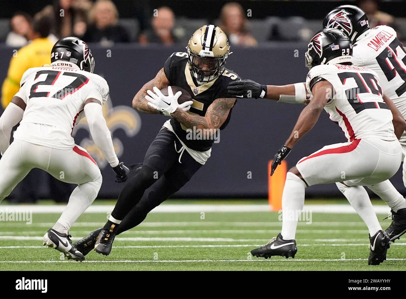 New Orleans Saints wide receiver Lynn Bowden Jr. (5) runs the ball in ...