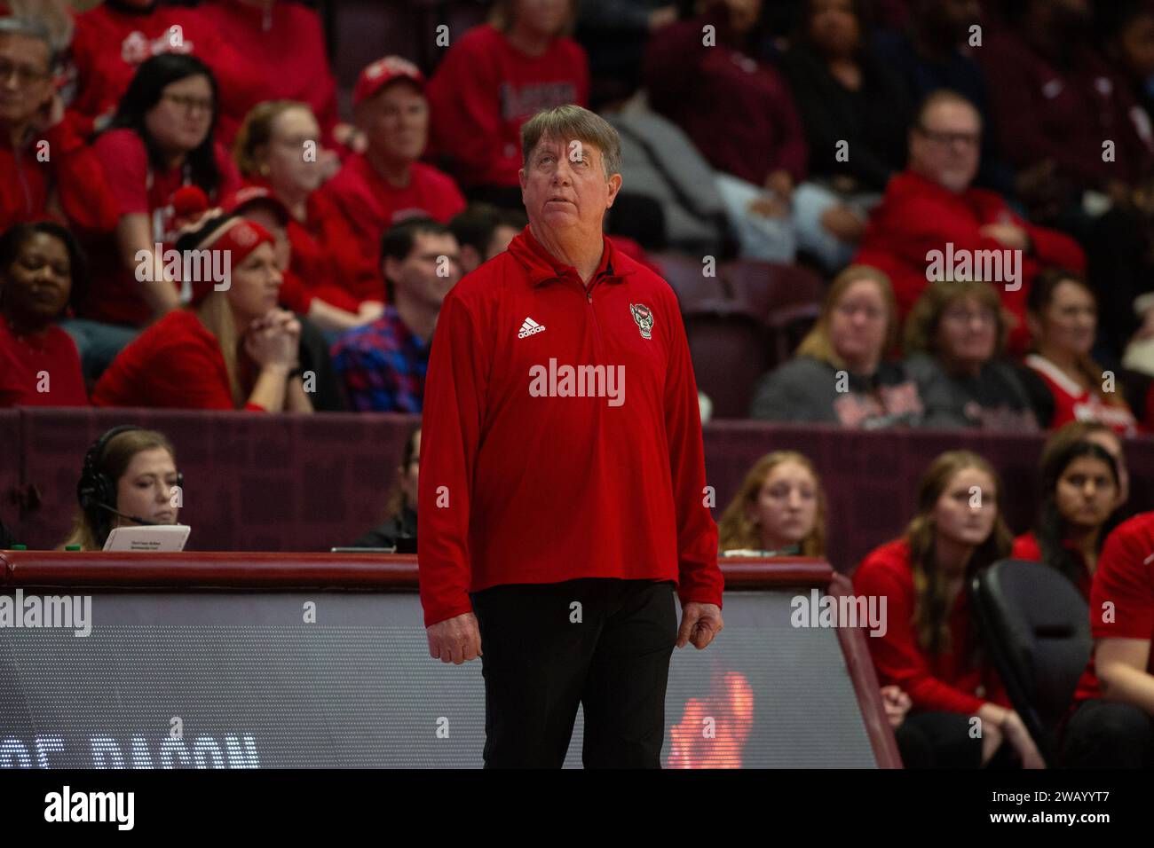 Blacksburg, VA, USA. 7th Jan, 2024. NC State Wolfpack head coach Wes ...