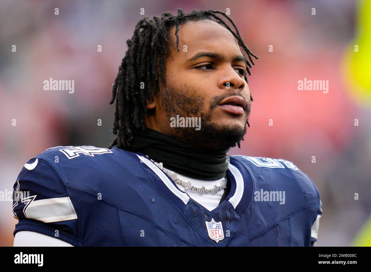Dallas Cowboys defensive end Sam Williams (54) during pregame warmups ...