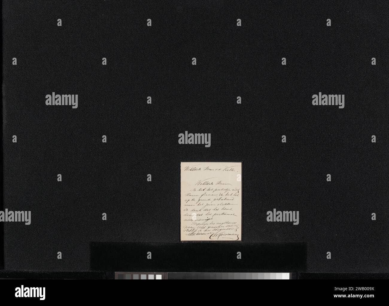 Letter to Johan Philip van der Kellen, Cornelis Willem Hoevenaar (II ...