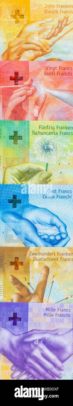 Swiss Francs, Switzerland Money, Financial Banner, All Swiss Currency ...