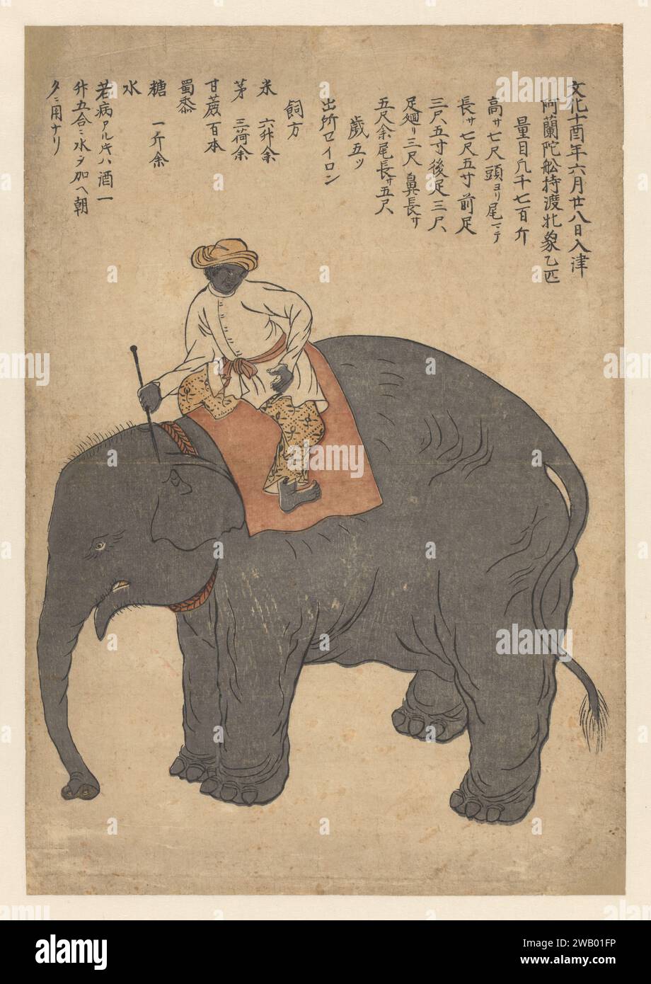 Elephant brought by a Dutch ship in 1813, Anonymous, in or after 1813 ...