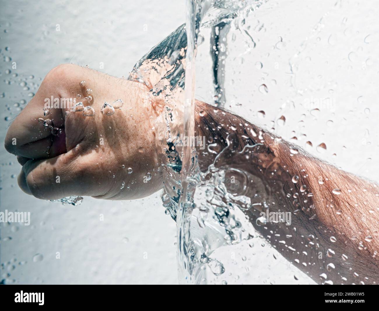 Hands wash procedure, cleaning hands with soap from viruses and ...