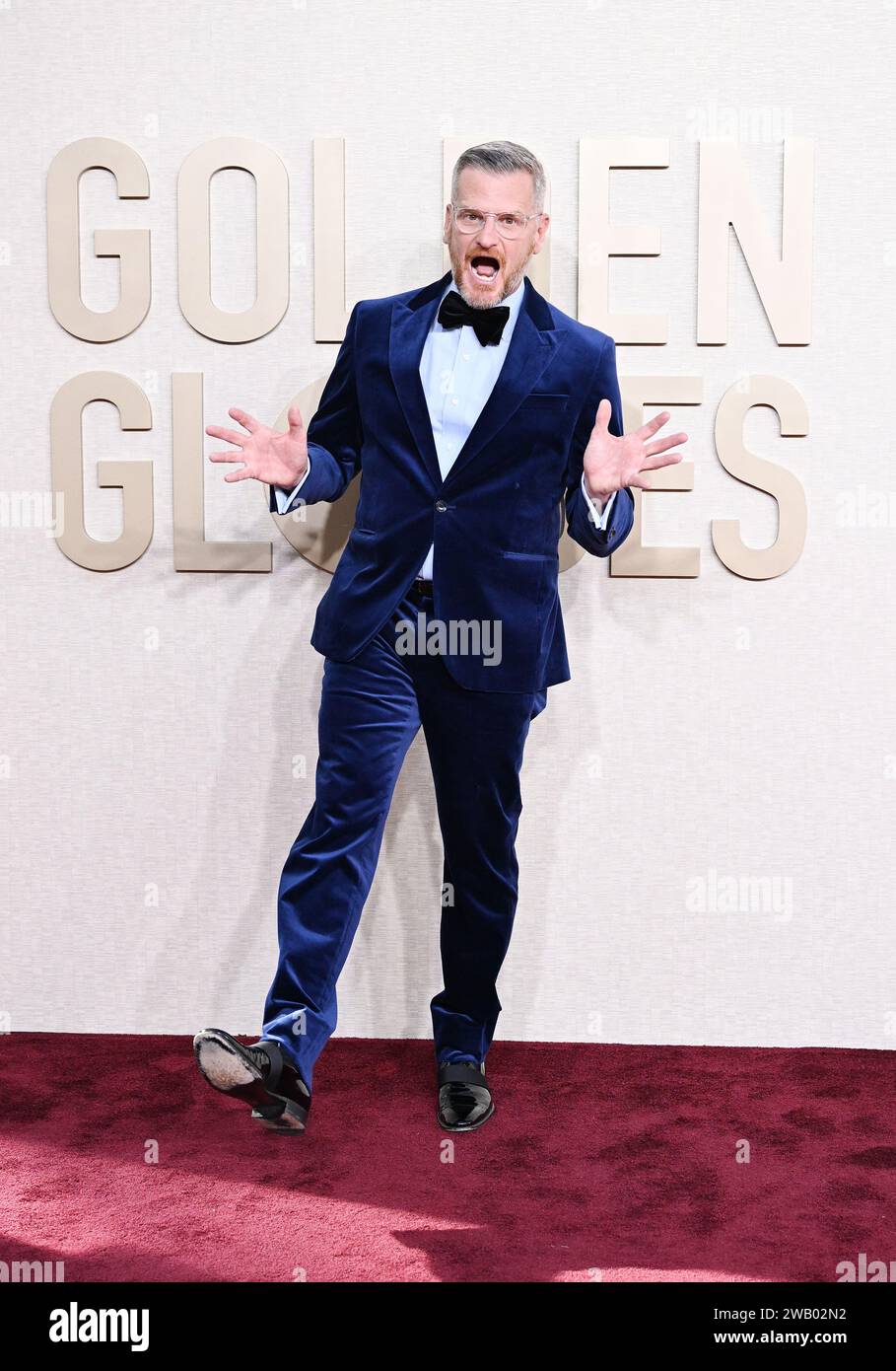 Marc Malkin at the 81st Golden Globe Awards held at the Beverly Hilton ...