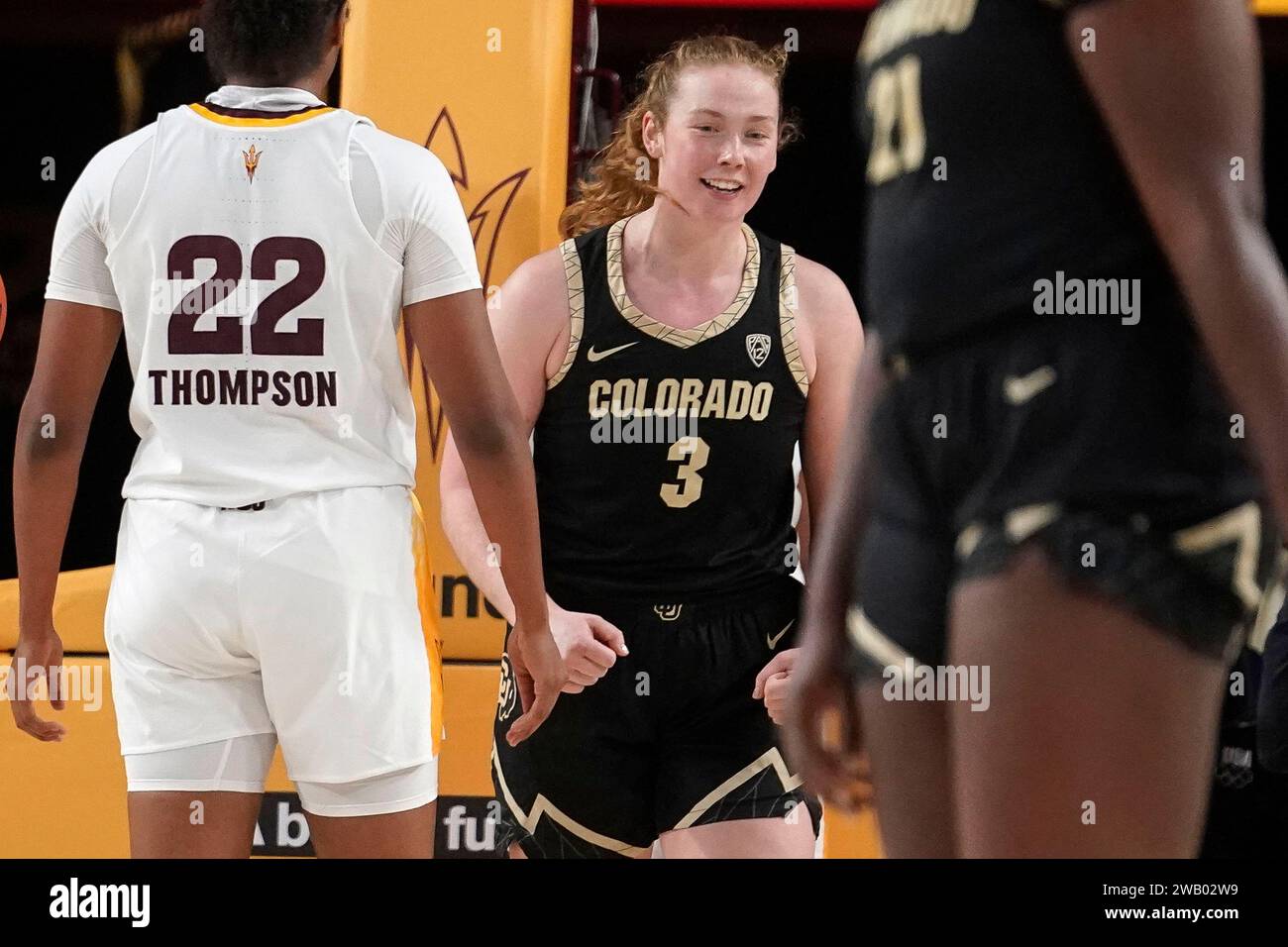 Colorado's Frida Formann (3) celebrates after getting fouled by Arizona ...