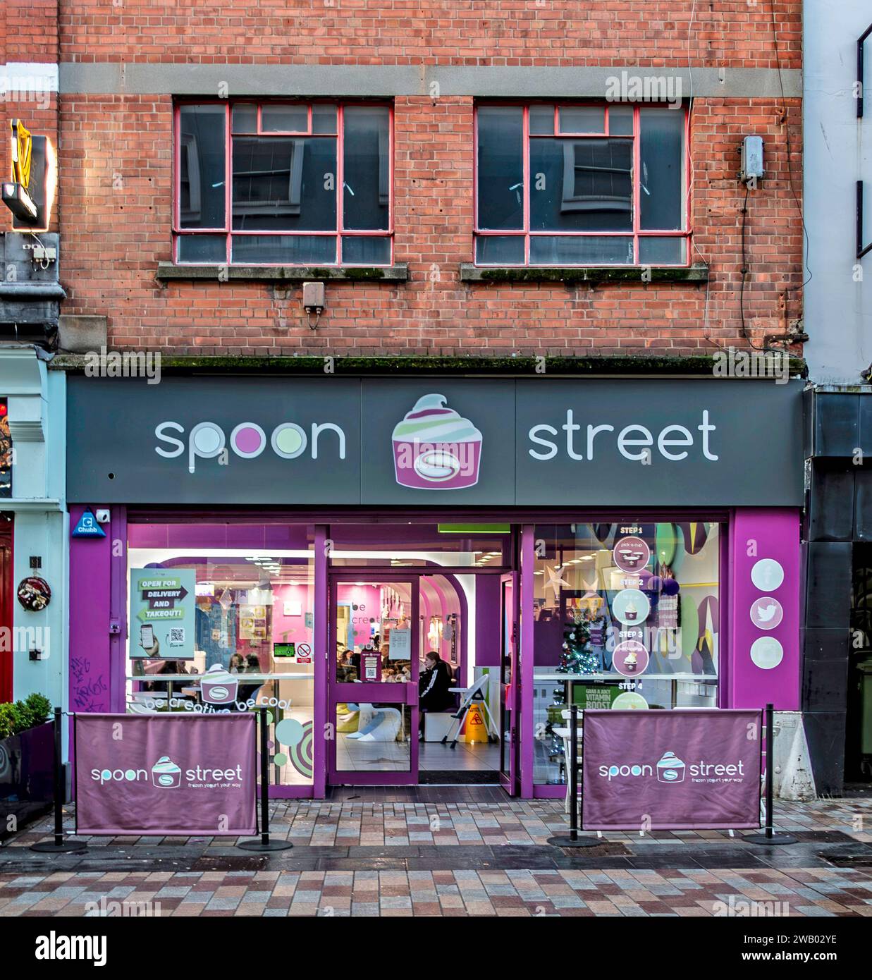 A Spoon Street restaurant in Belfast, Northern Ireland selling a range ...