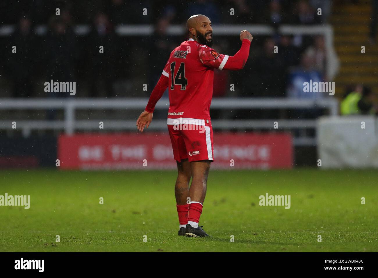Josh Parker of Oxford City during the Vanarama National League match ...
