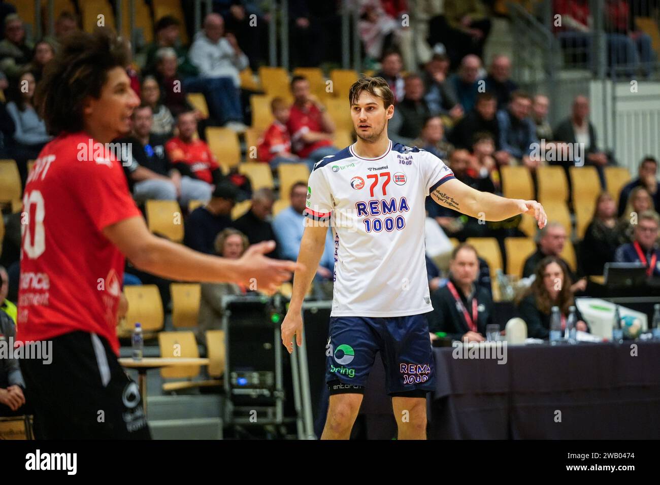 Odense, Denmark. 07th Jan, 2024. Magnus Abelvik Rod (77) of Norway seen ...