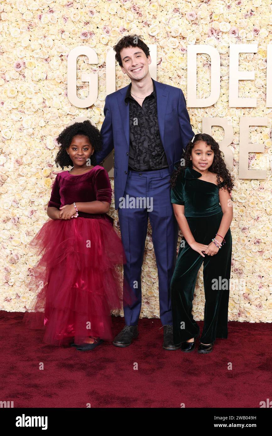 Julian Shapiro-Barnum of Recess Therapy at the 81st Golden Globe Awards ...