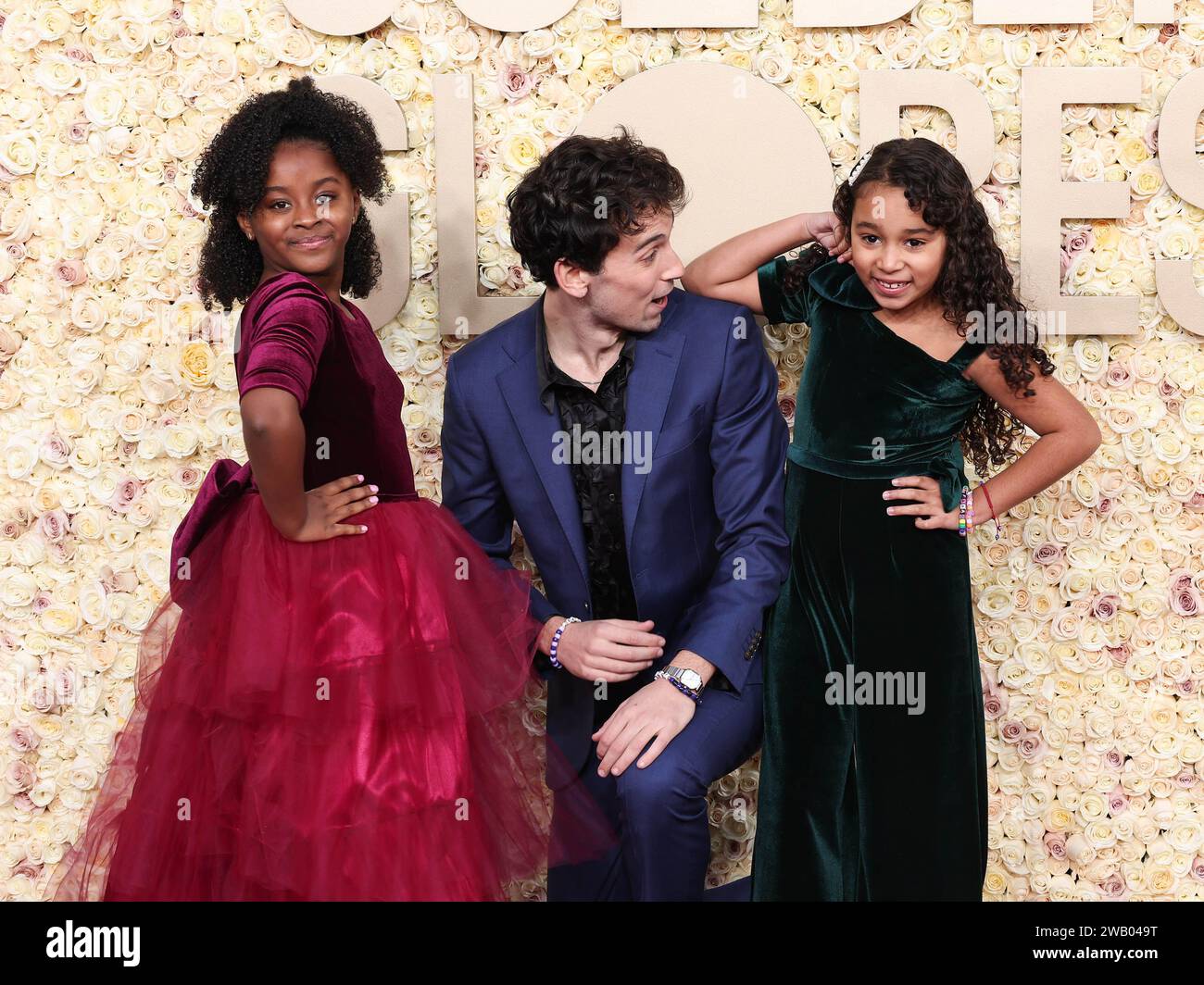 Julian Shapiro-Barnum of Recess Therapy at the 81st Golden Globe Awards ...
